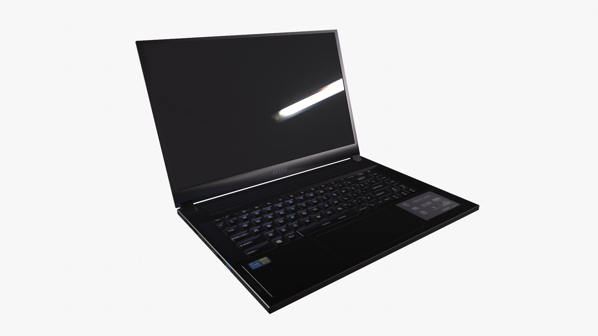 MSI GS66 Stealth Thin Gaming Laptop model - TurboSquid 2147514