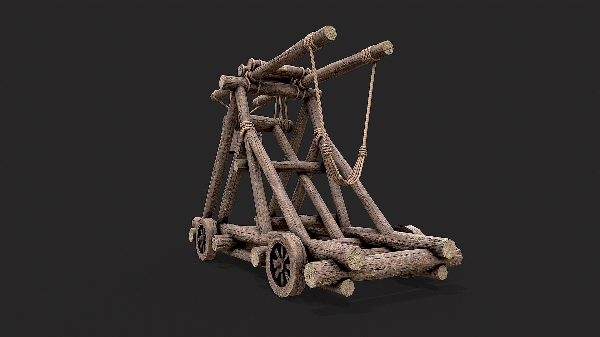 Medieval Siege Catapult 1 3D Model - TurboSquid 2359924