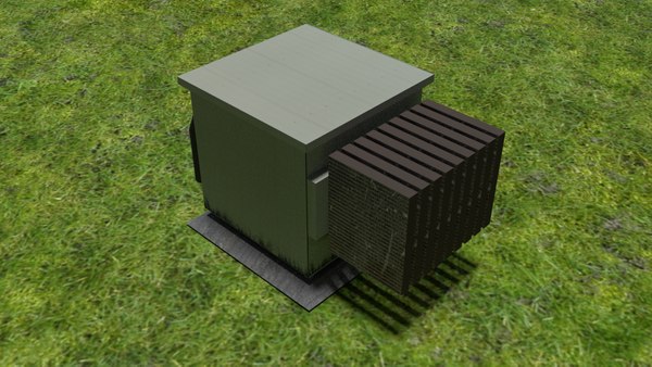 свободно 3D модель Подстанция с EleLine - TurboSquid 1114062