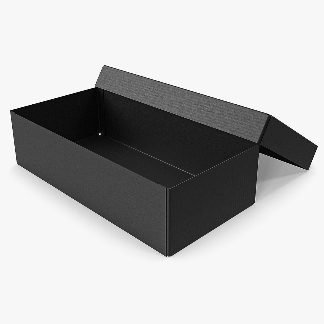 3D model Cardboard box black 09 - TurboSquid 1974117