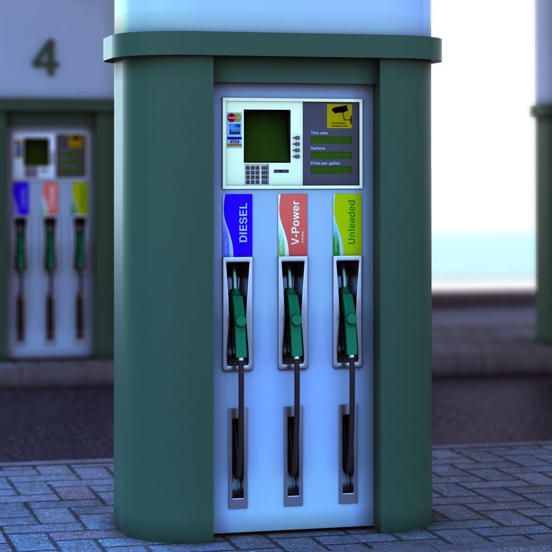 3d max gas station