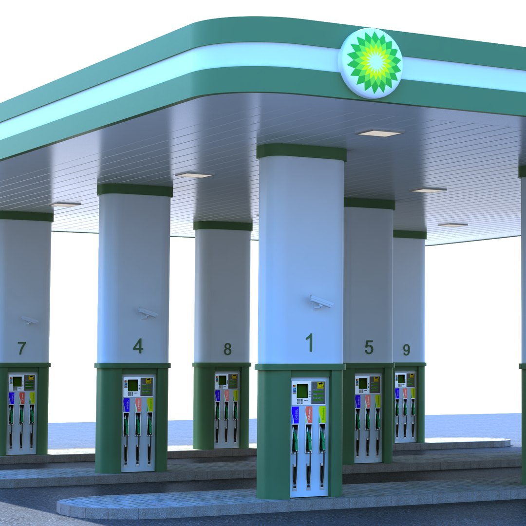 3d max gas station