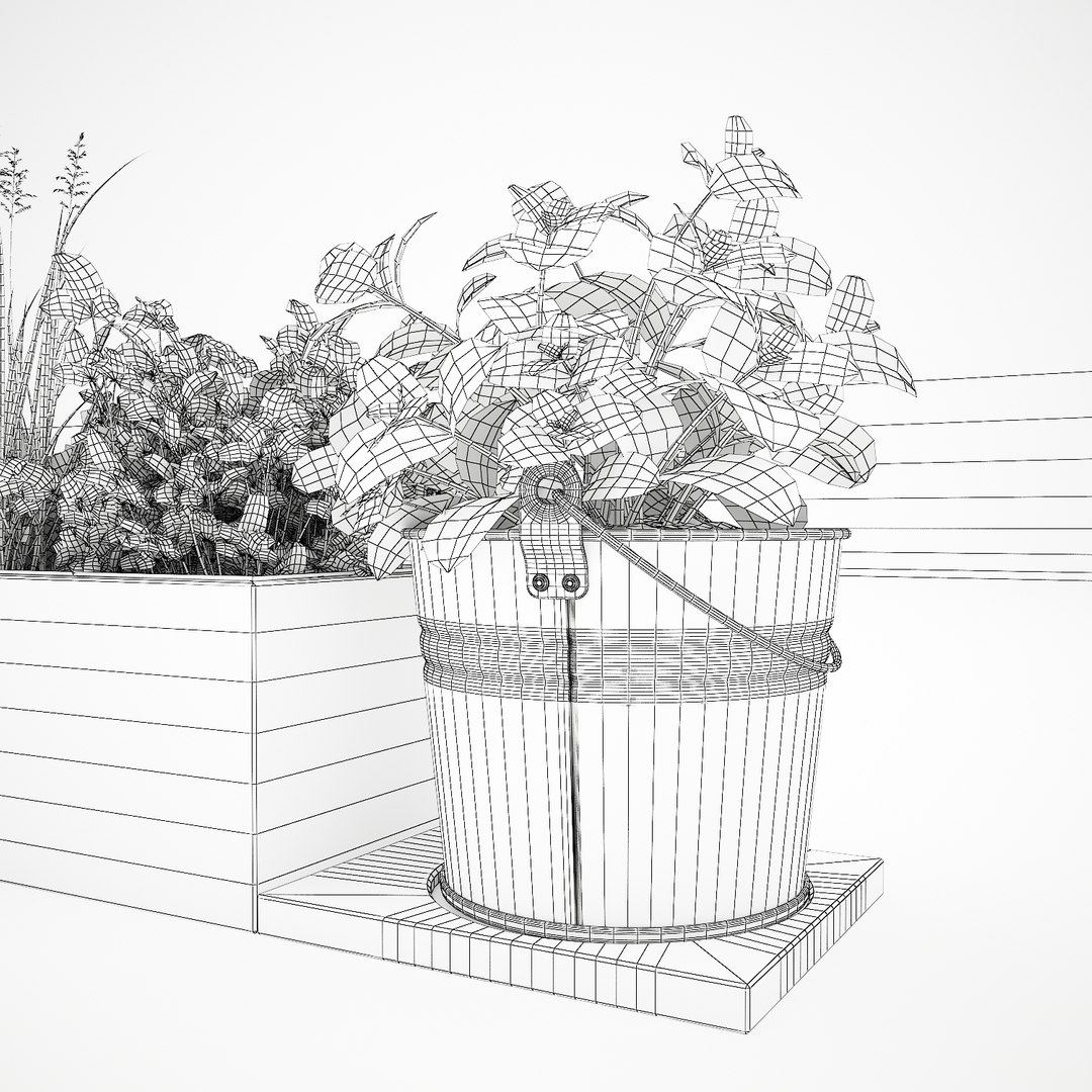 Kitchen Garden 3D Model - TurboSquid 1494305