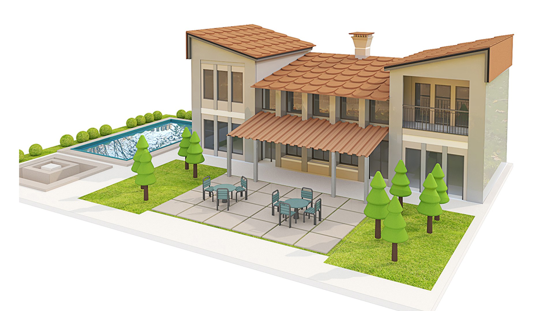 3D House Building Model - TurboSquid 1937652