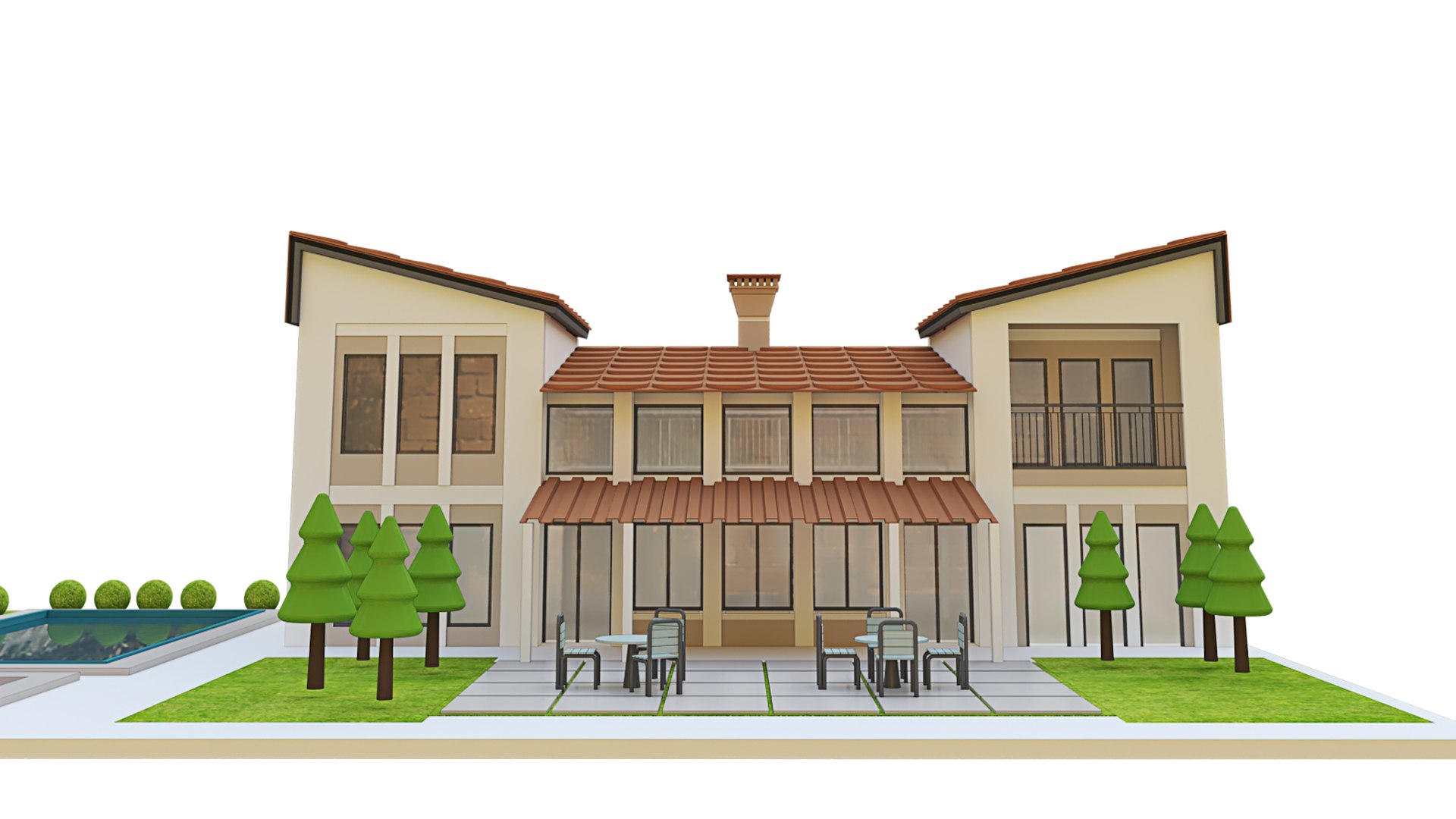 3D House Building Model - TurboSquid 1937652