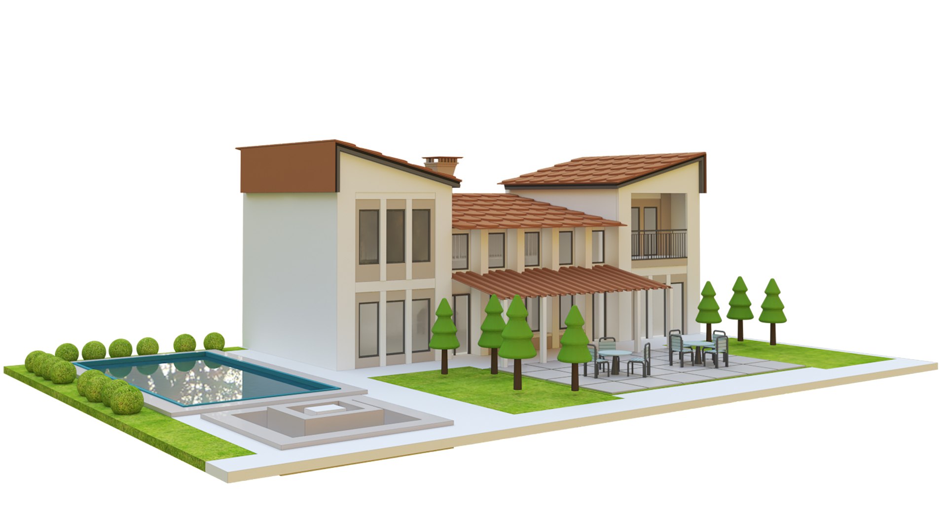 3D House Building Model - TurboSquid 1937652
