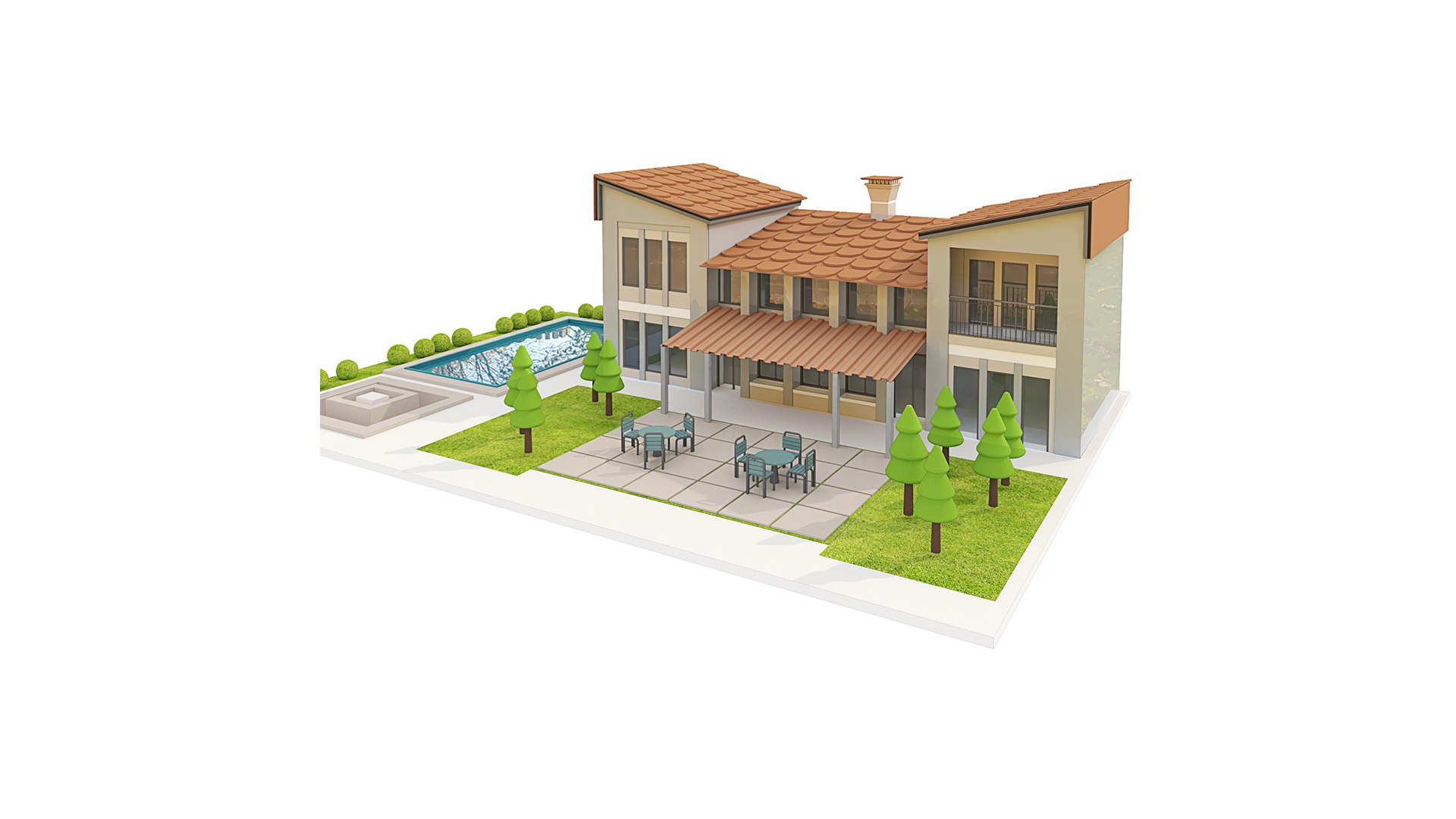3D House Building Model - TurboSquid 1937652