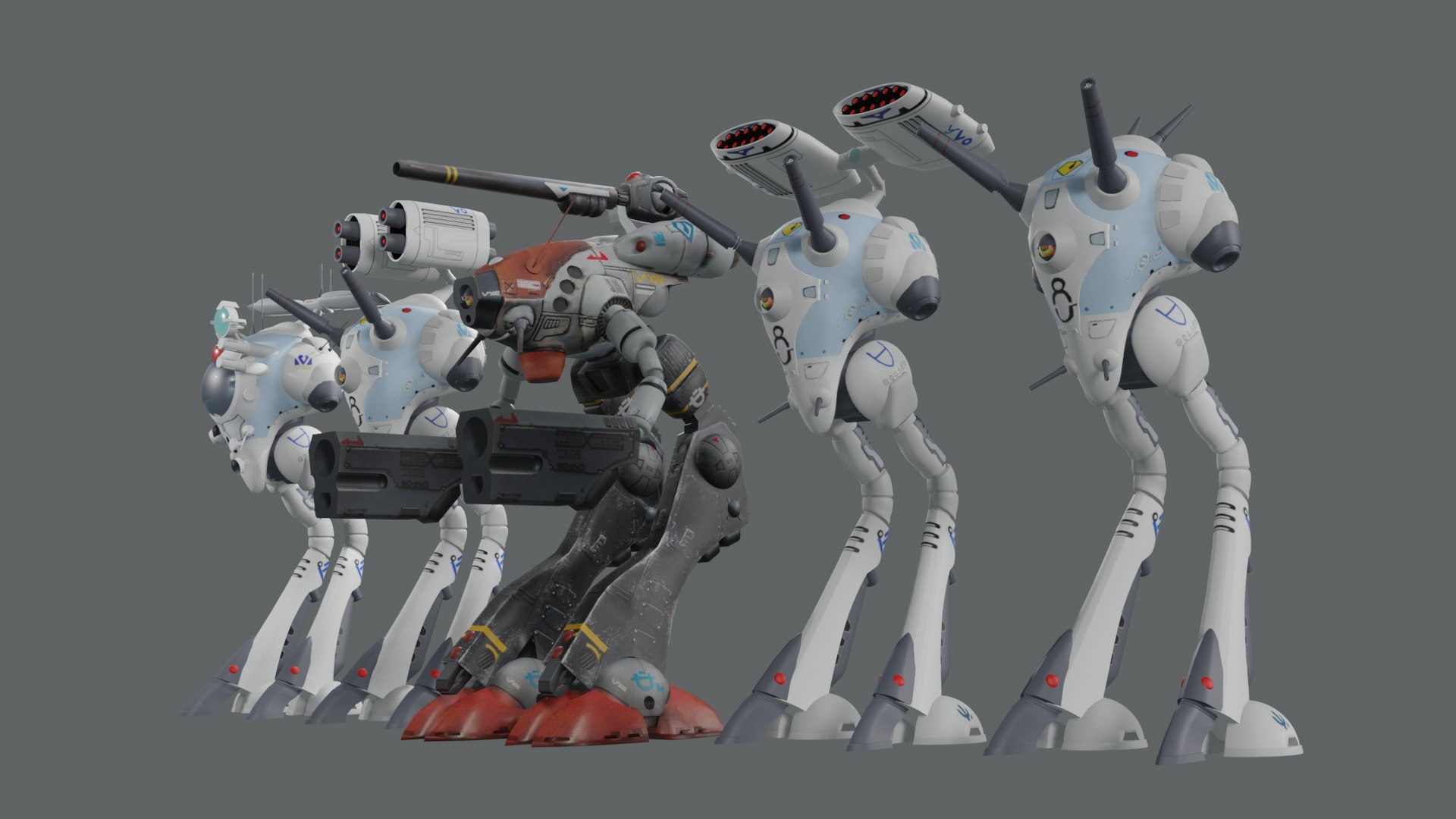 3D Zentradi Battle Pods Collection 5 In 1 - TurboSquid 1756699