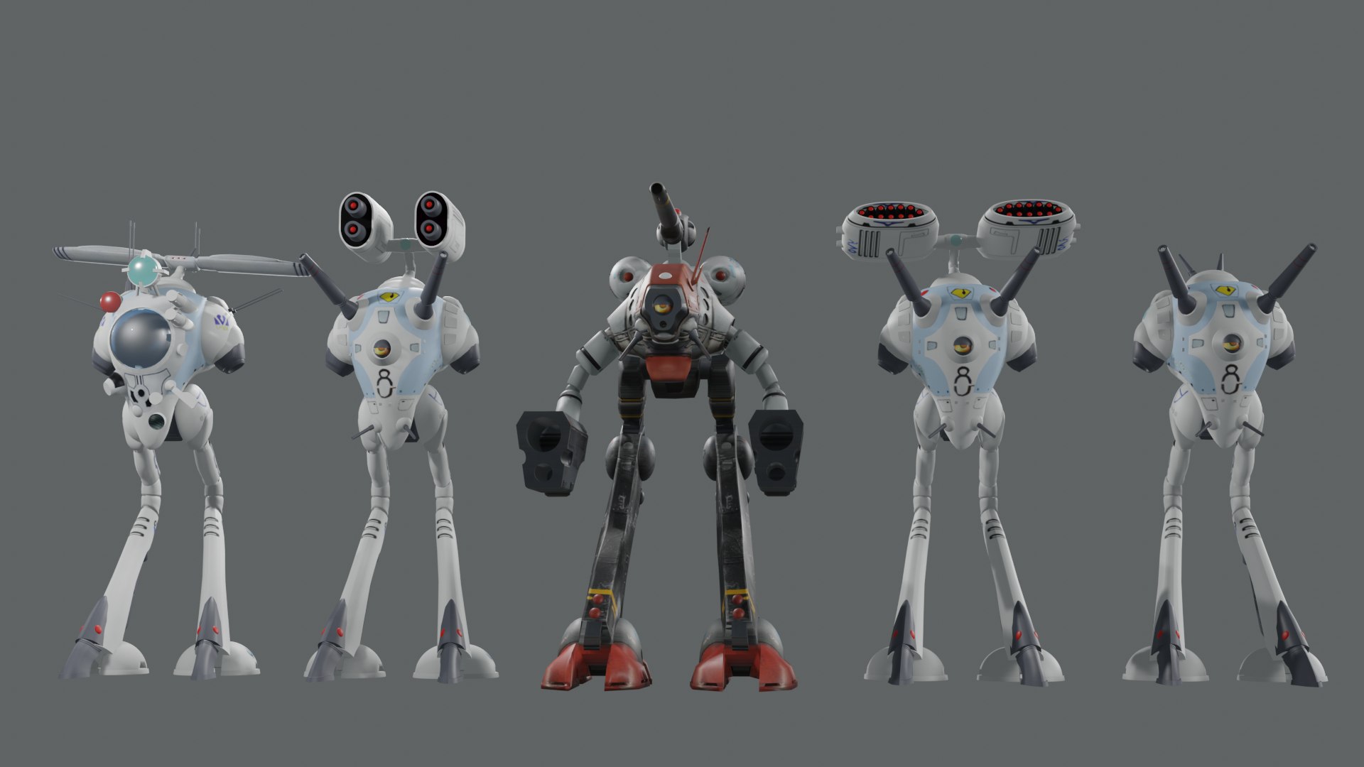 3D Zentradi Battle Pods Collection 5 In 1 - TurboSquid 1756699