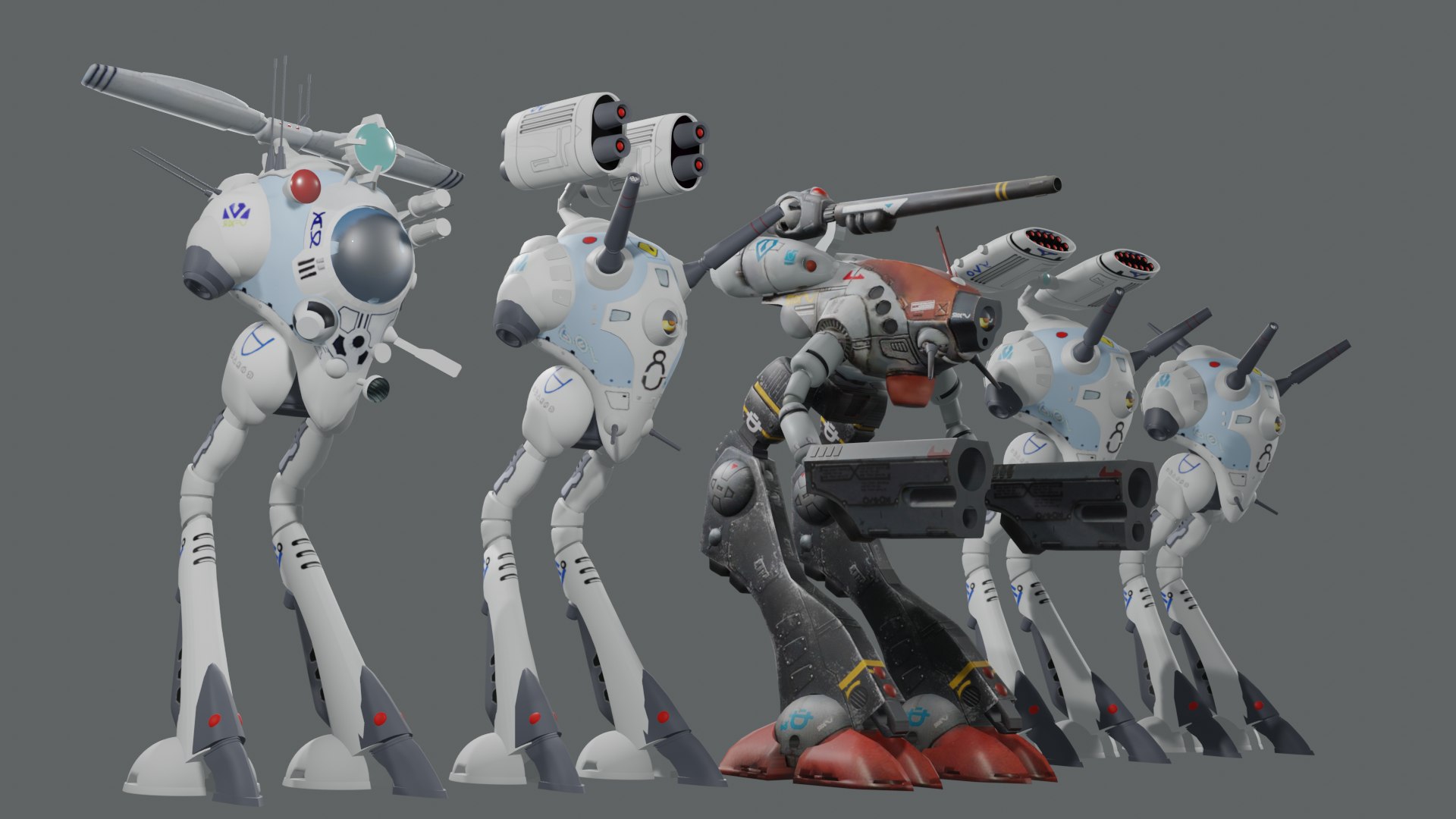 3D Zentradi Battle Pods Collection 5 In 1 - TurboSquid 1756699