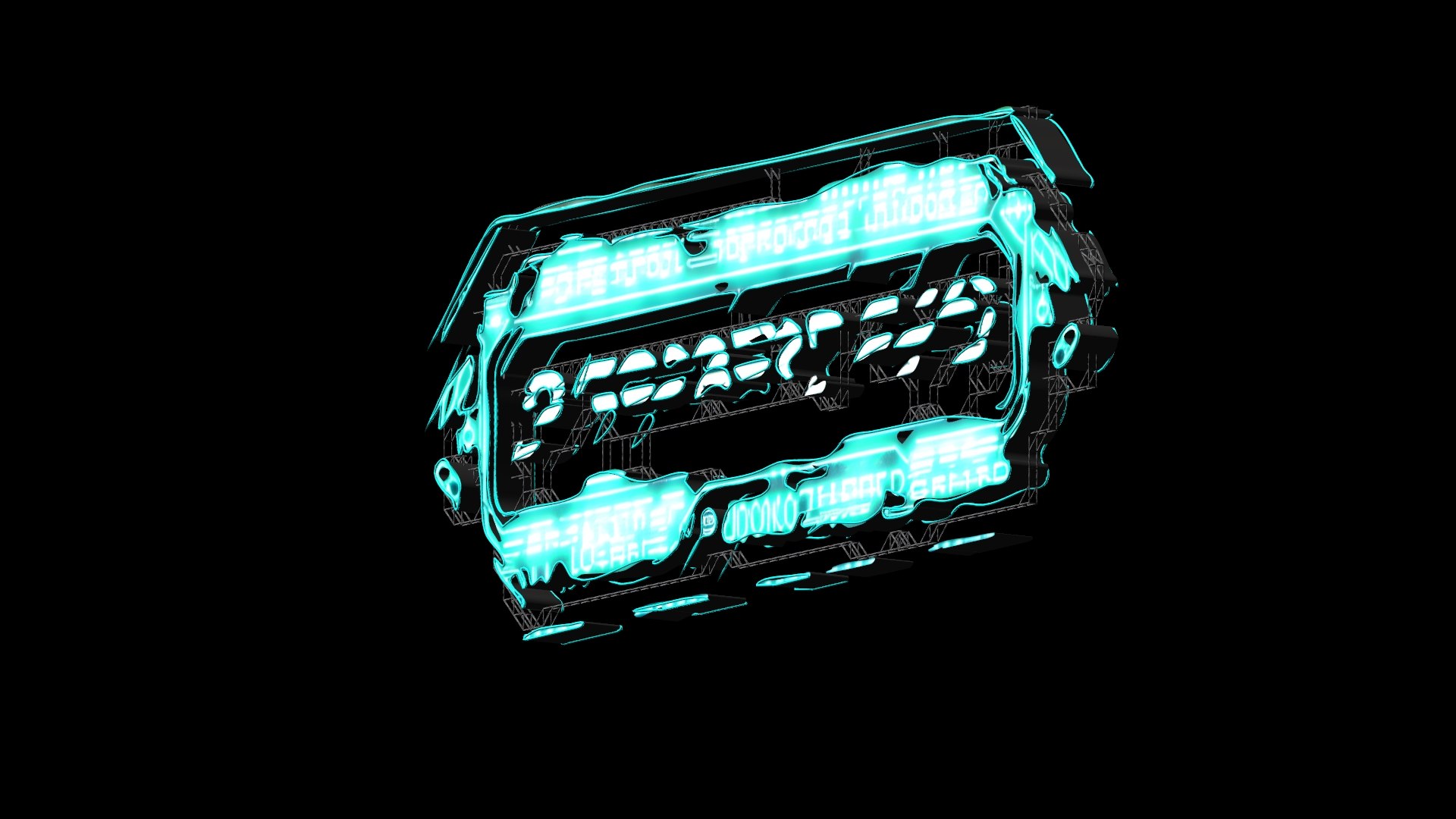 Sci-Fi Sci Fi Cyberpunk City Neon Ad Light Board Street 90 3D model ...