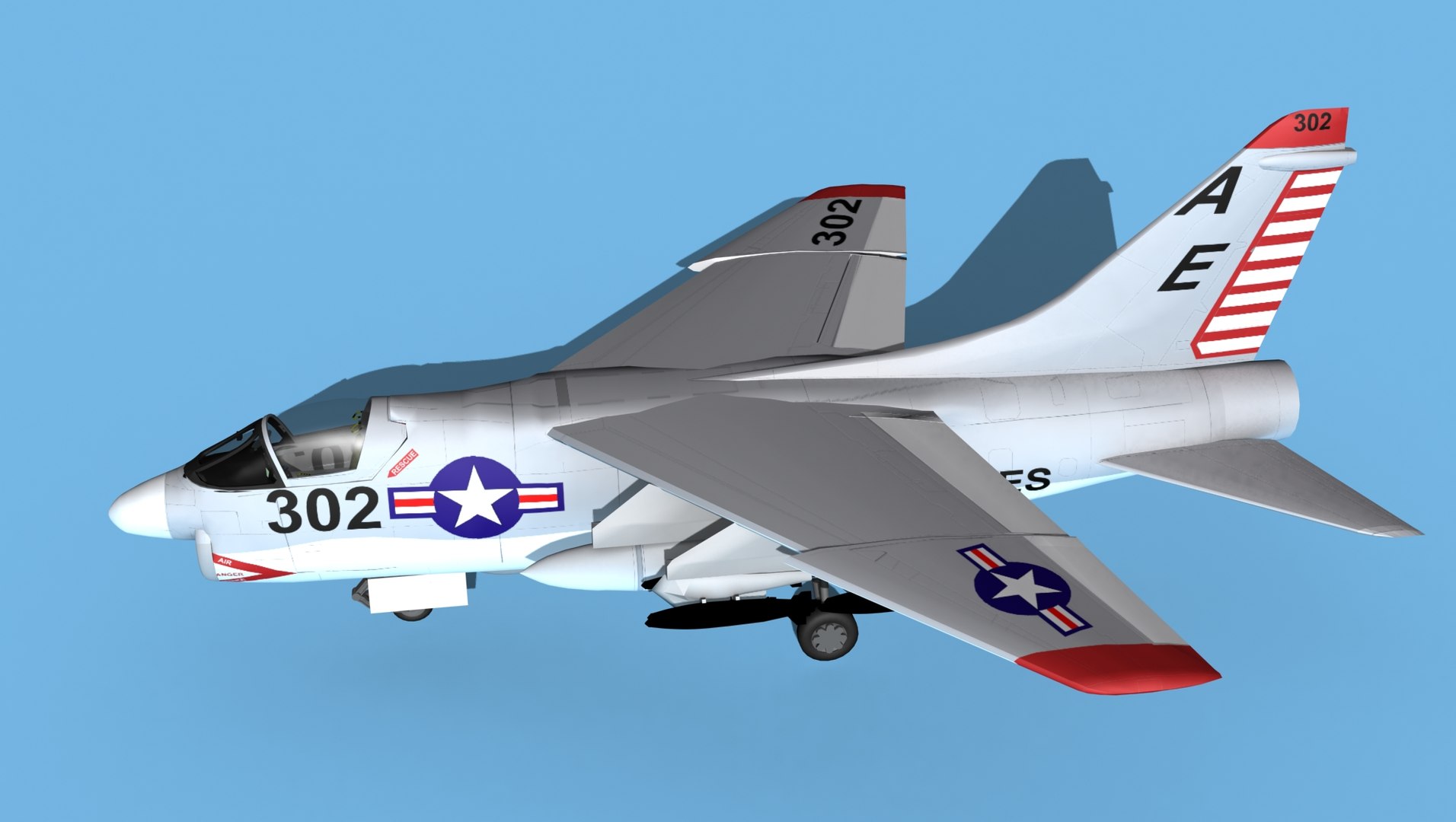 3D Chance Vought A-7D Corsair V08 USN - TurboSquid 1922357