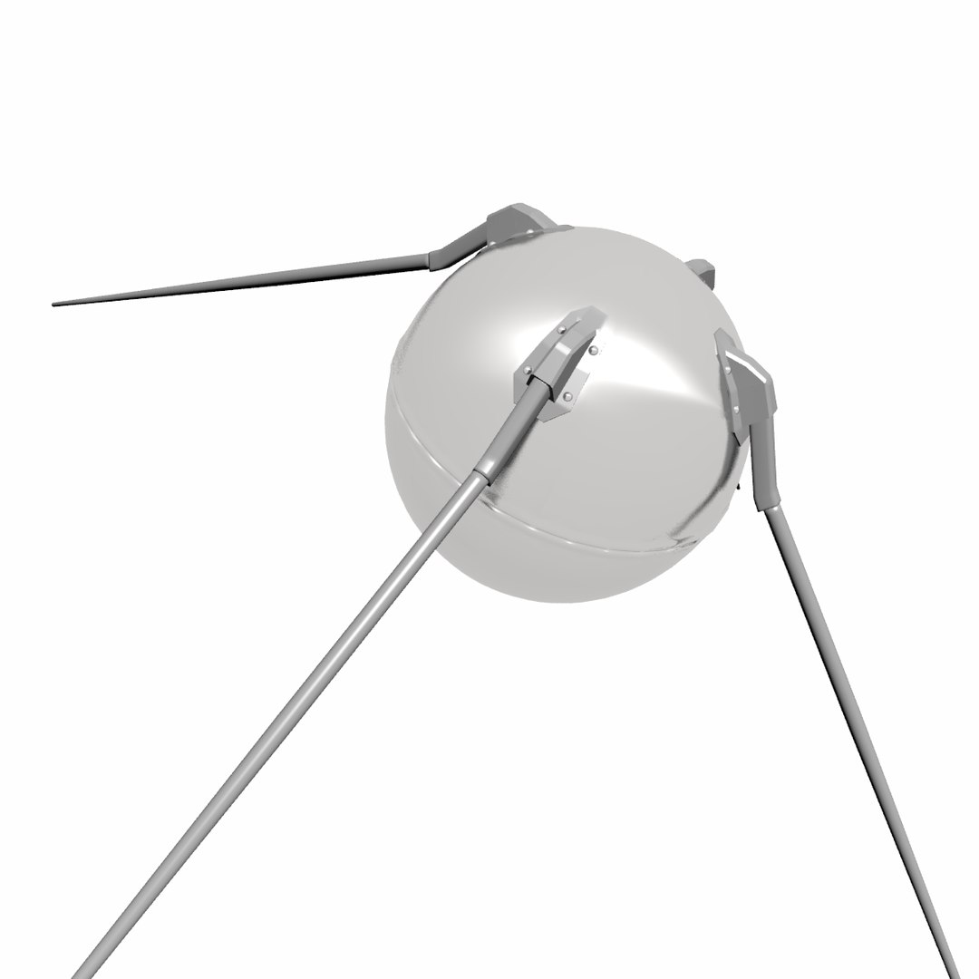 Sputnik Satellite 3d Model