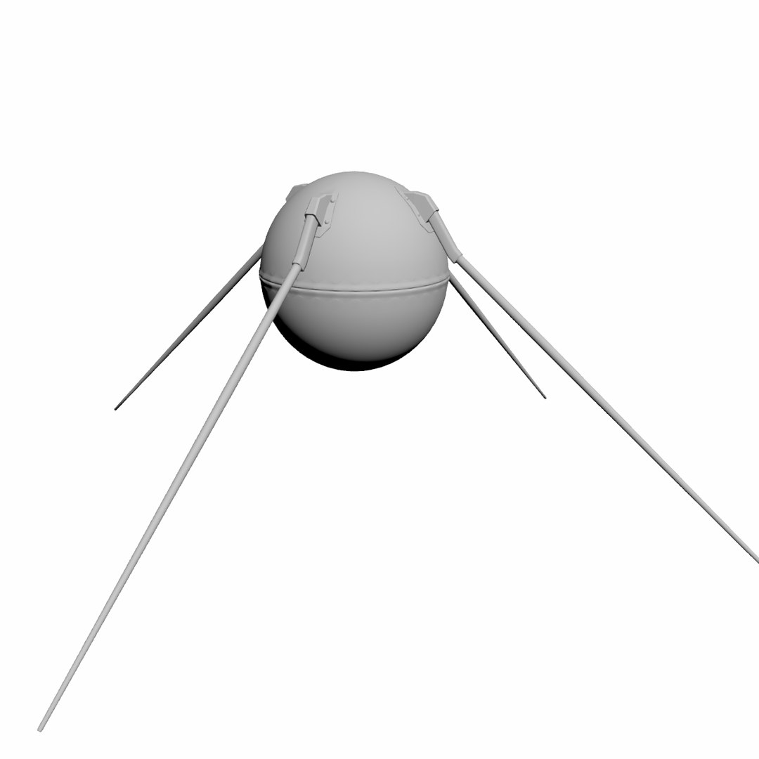 Sputnik Satellite 3d Model