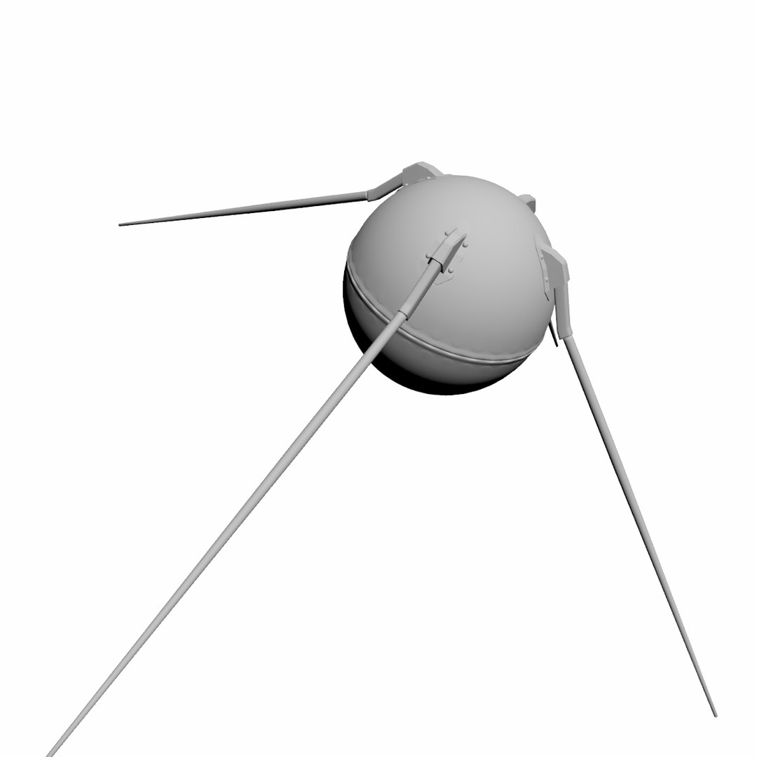 Sputnik Satellite 3d Model