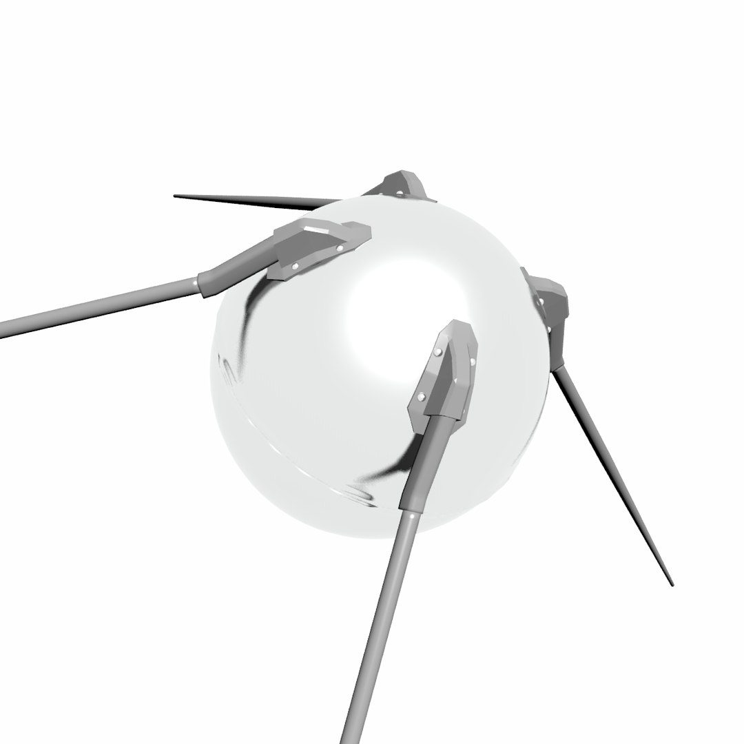 Sputnik Satellite 3d Model