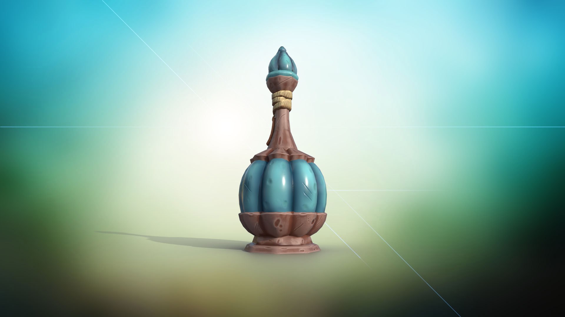 Stylized Perfume Bottle PBR Low-poly Game Ready 3D Model Low-poly 3D ...