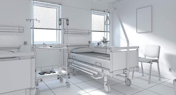 Realistic hospital ward 3D - TurboSquid 1188446