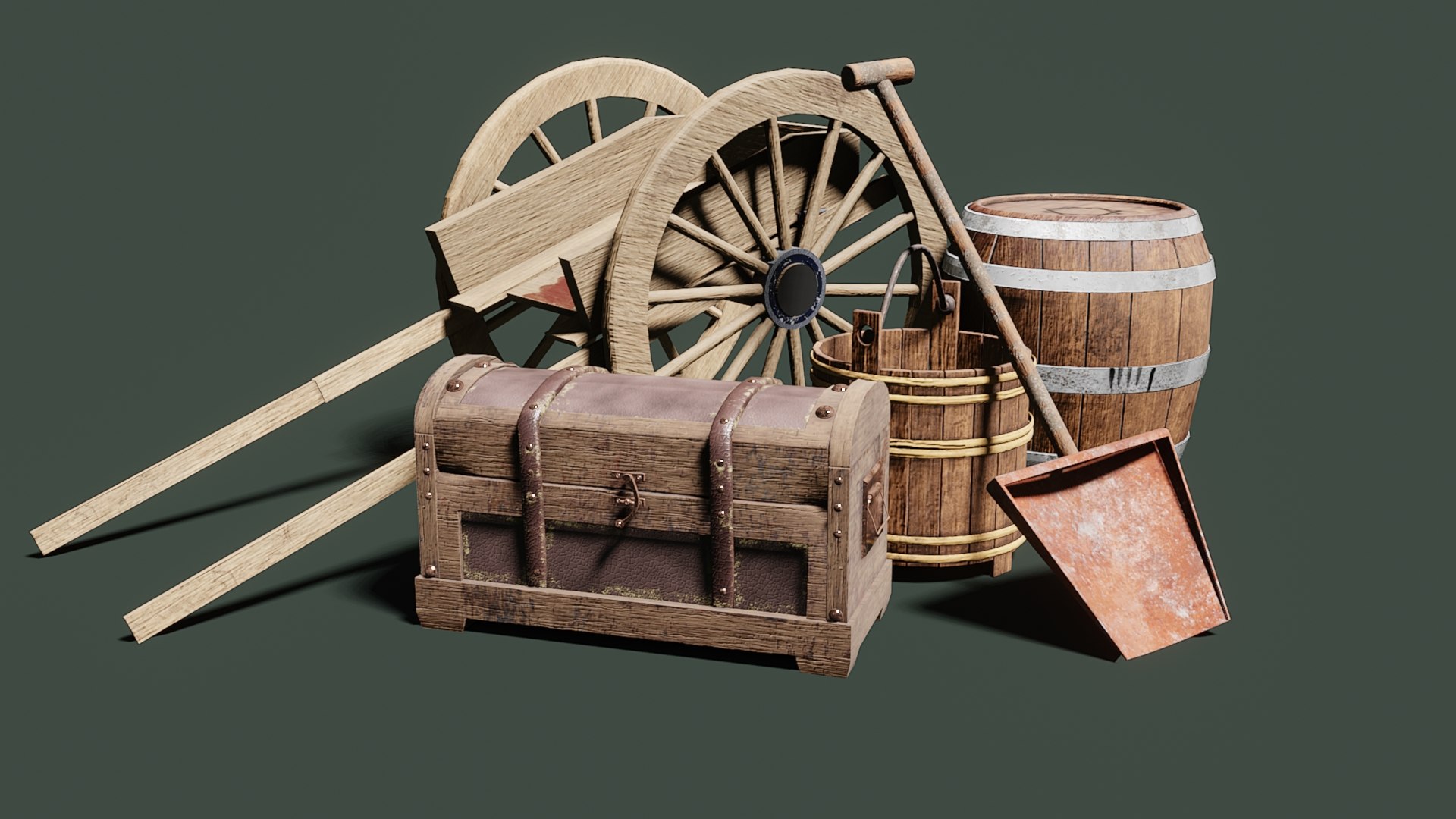 Medieval Props Lite Model - TurboSquid 1930899