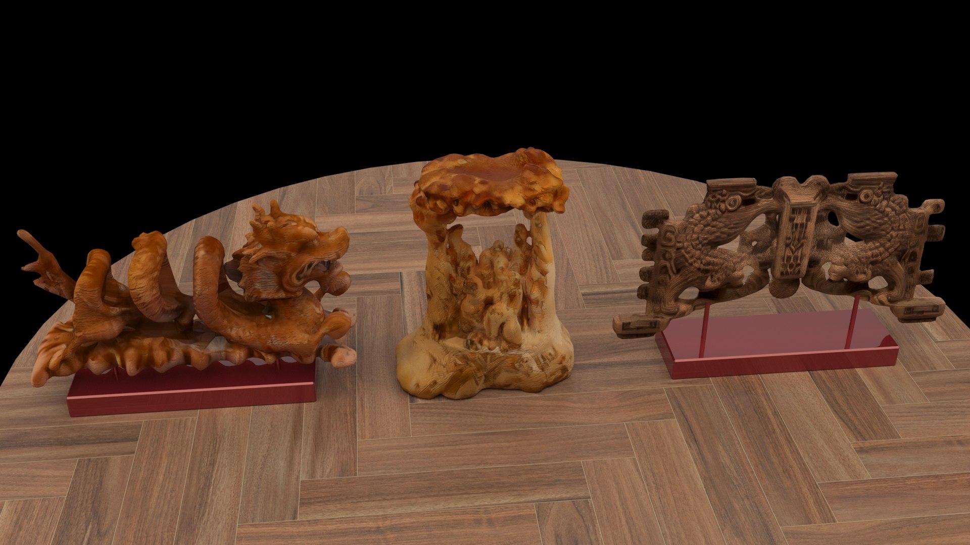 3D Chinese Dragon Carving Pattern Model - TurboSquid 2249032