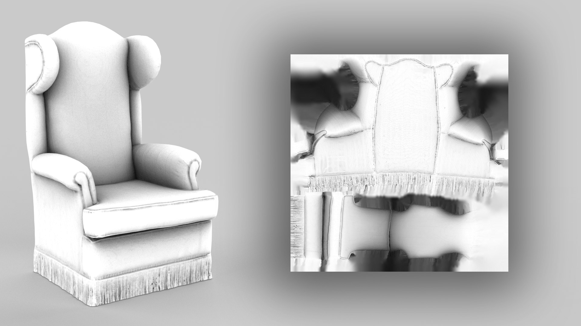 3D Model Chair Long Scan - TurboSquid 2114865