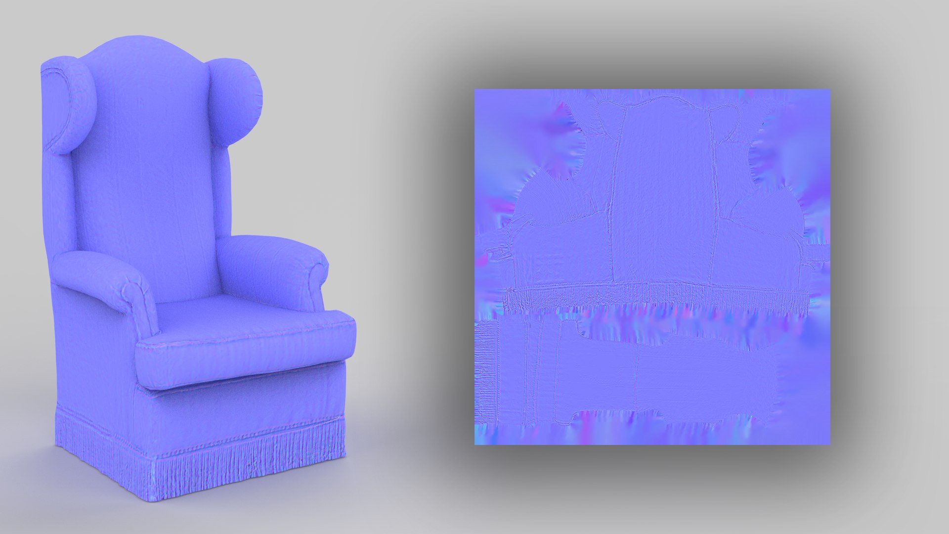 3D Model Chair Long Scan - TurboSquid 2114865