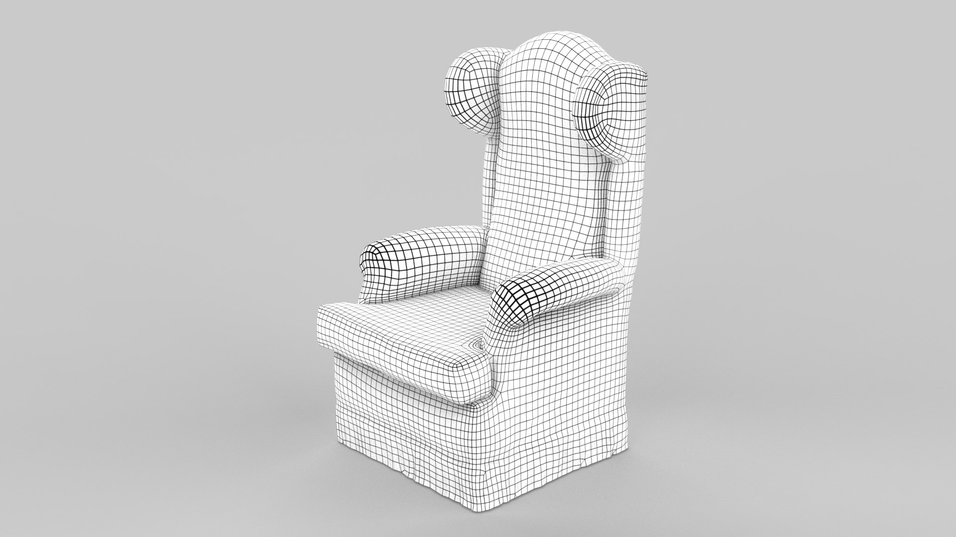 3D Model Chair Long Scan - TurboSquid 2114865