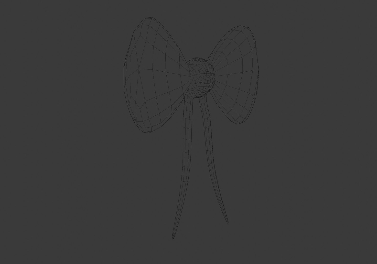 3D pink cartoon ribbon model - TurboSquid 1908378