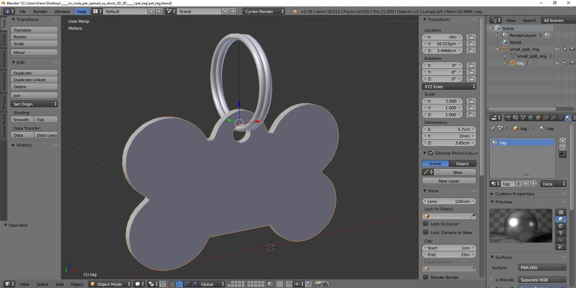 Pet Tag 3D Model - TurboSquid 1486503