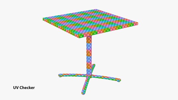 3D Restaurant Square Table with Metal Base and Wood Top - TurboSquid ...