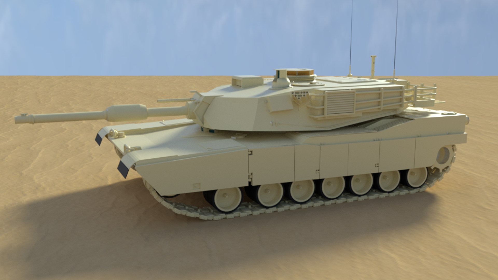 M1a2 Abrams 3D Model - TurboSquid 1258322