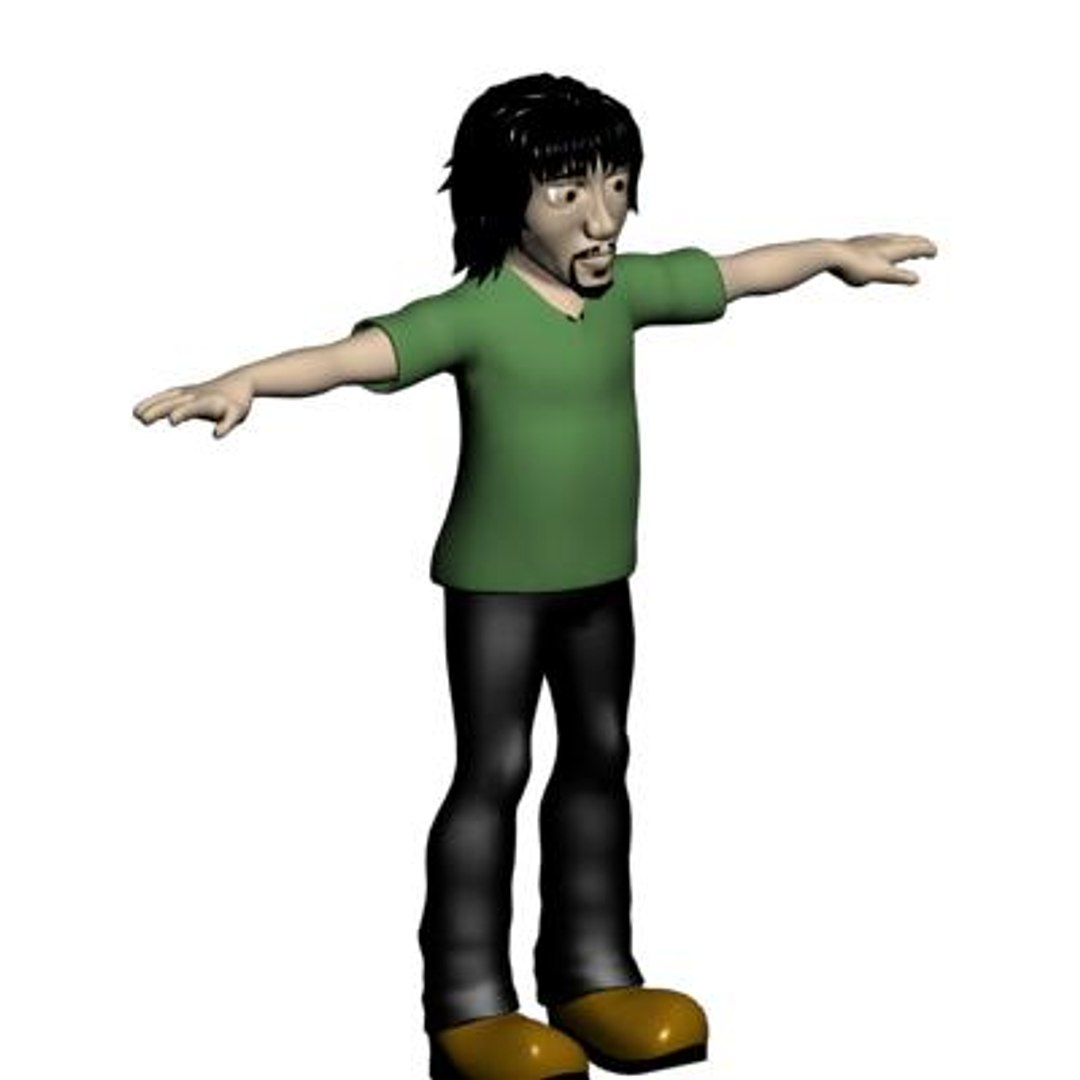 Rocker 01 Character Rigged 3d Max