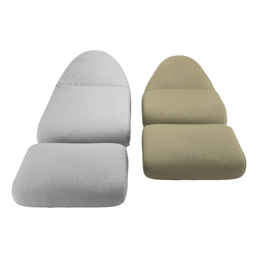 Roda Onda Garden Pouf Beanbag Daybed 3D - TurboSquid 2233689