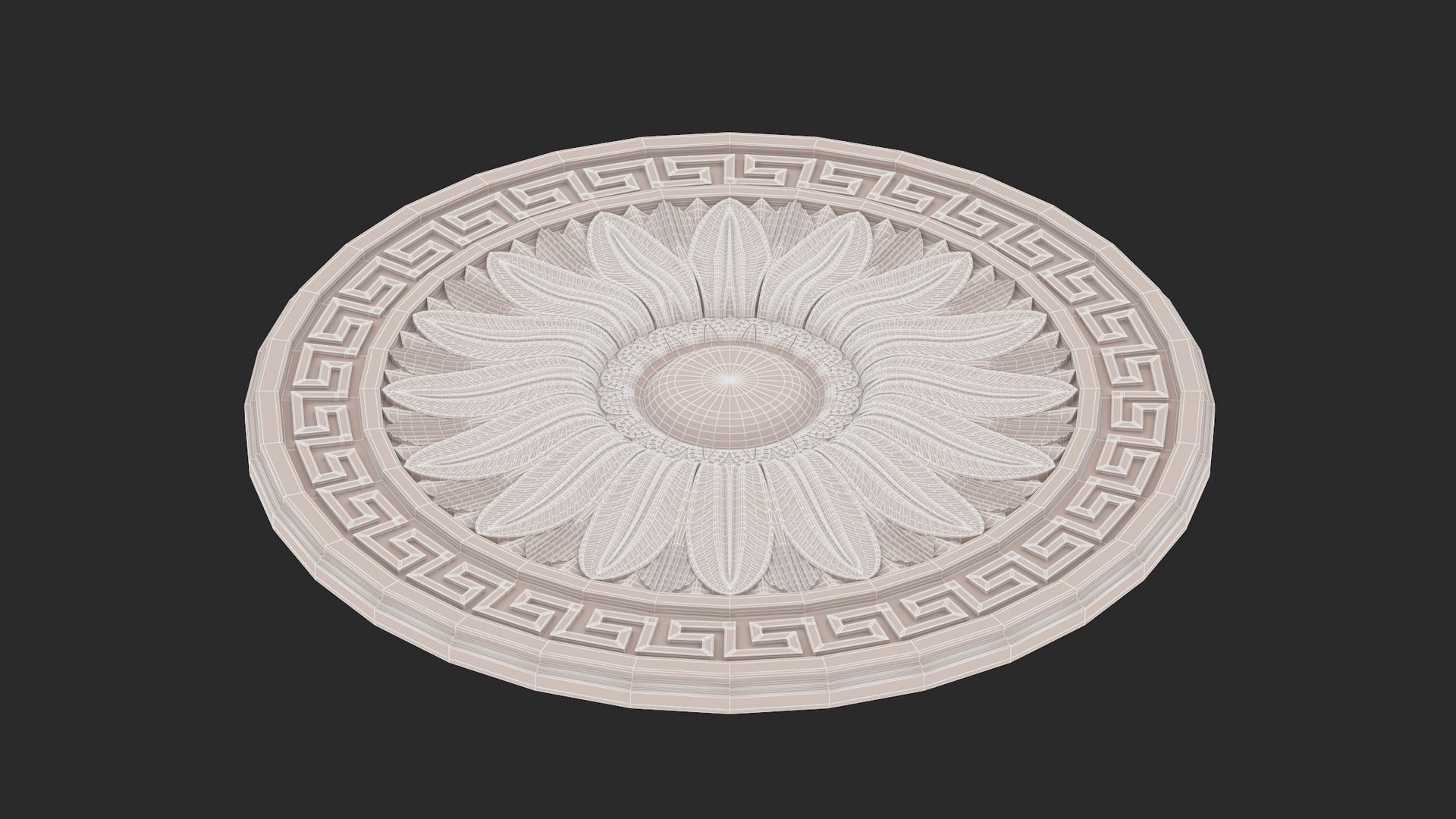 3D Classic Ceiling Medallion 13 - TurboSquid 1730562