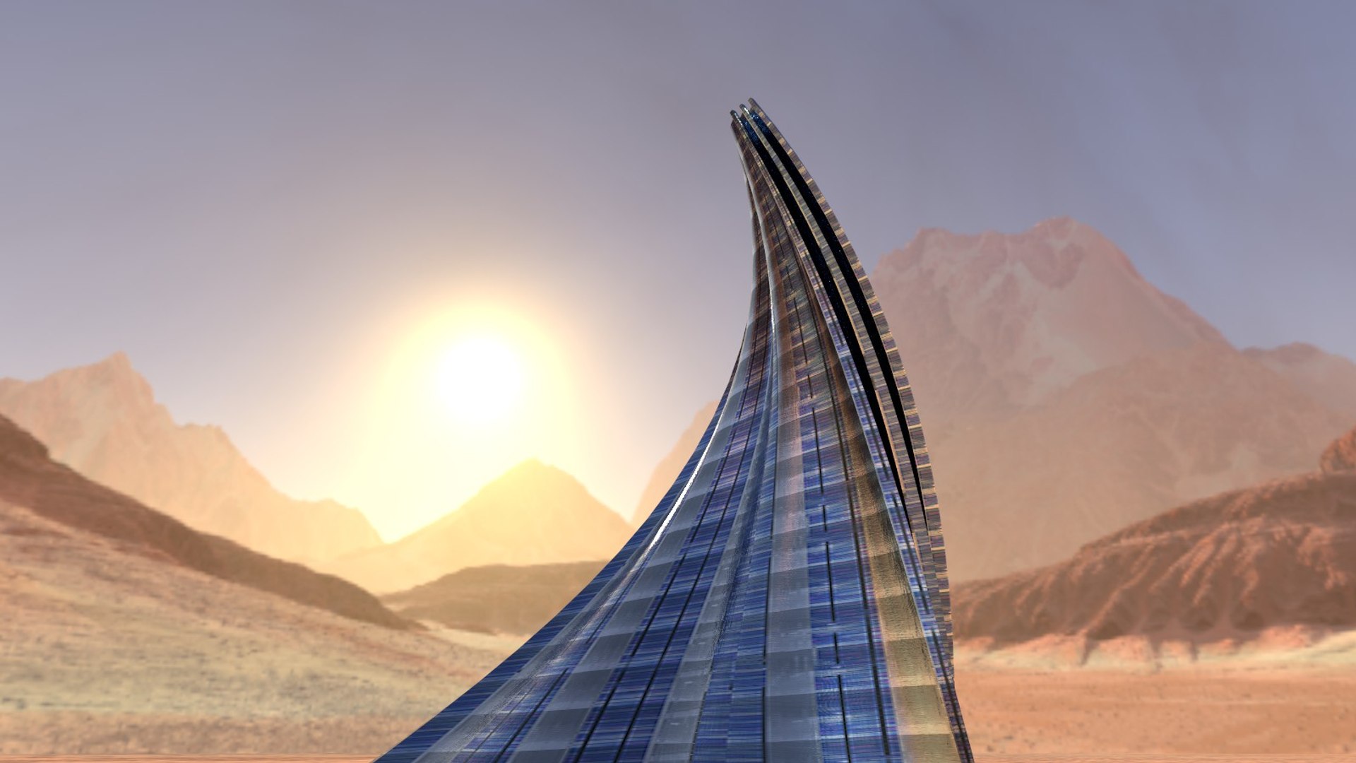 3D alien building architectural - TurboSquid 1523768