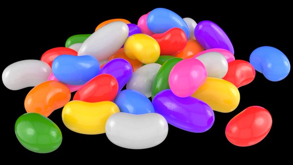 Jelly bean 3D model - TurboSquid 1685801