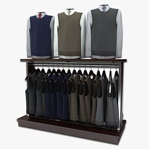 polo shirt wall display 3d model