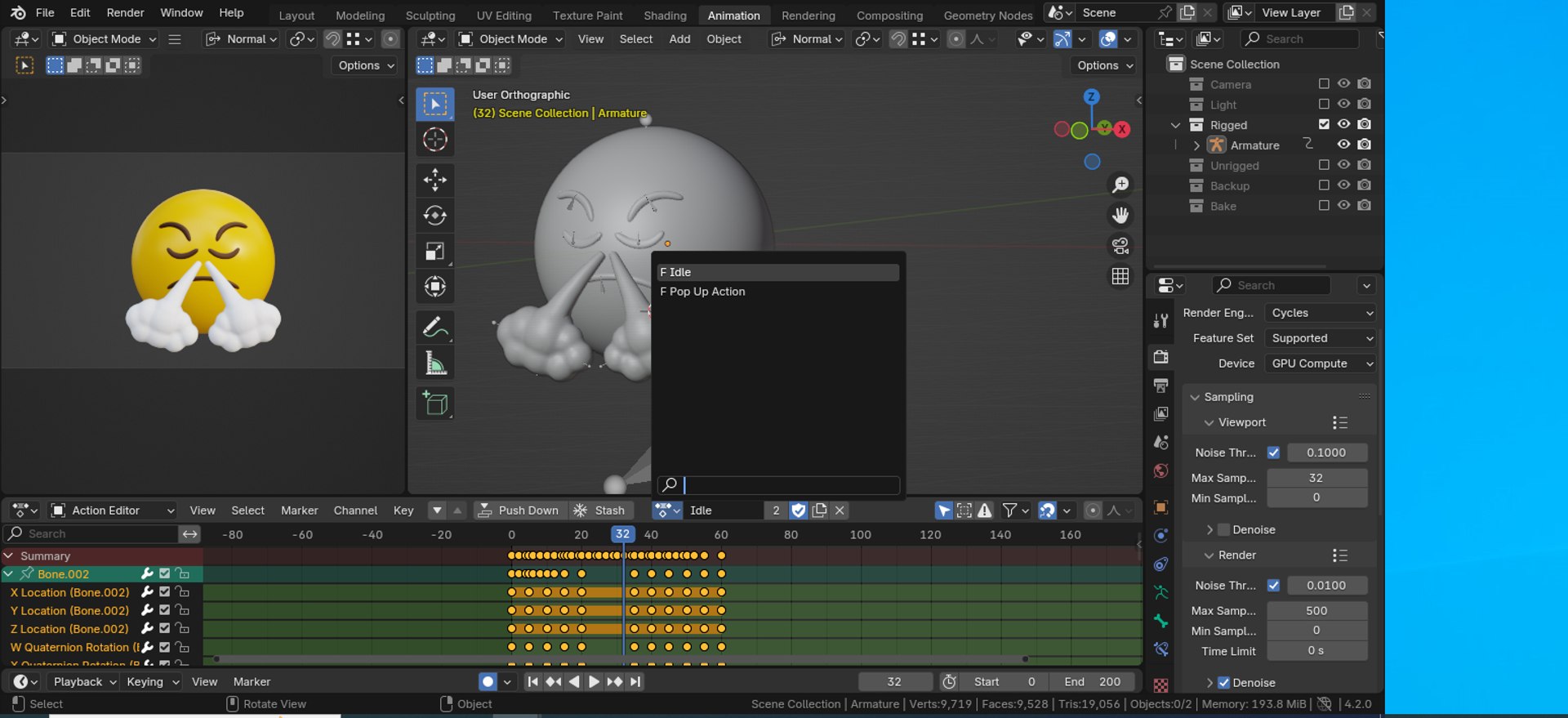 3D Frustrated Steam Face Emoticon Emoji Or Smiley - TurboSquid 2113362