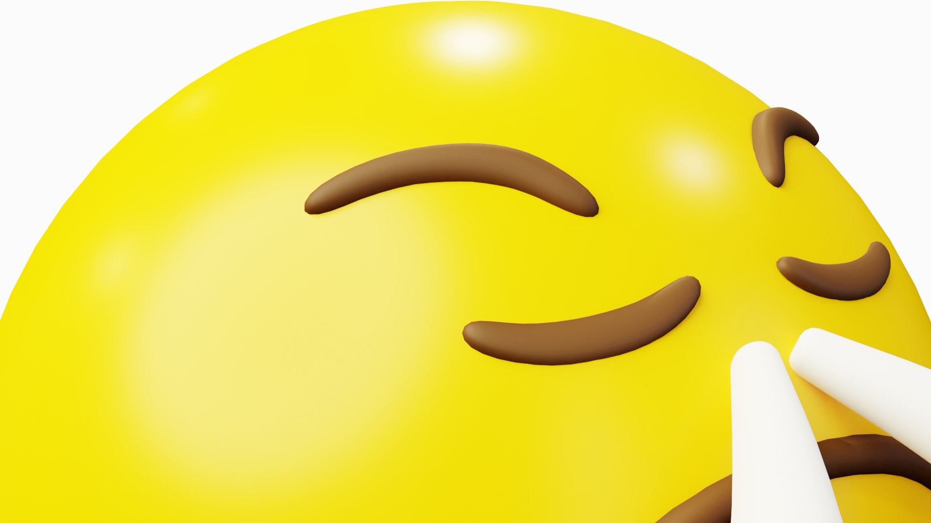 3D Frustrated Steam Face Emoticon Emoji Or Smiley - TurboSquid 2113362