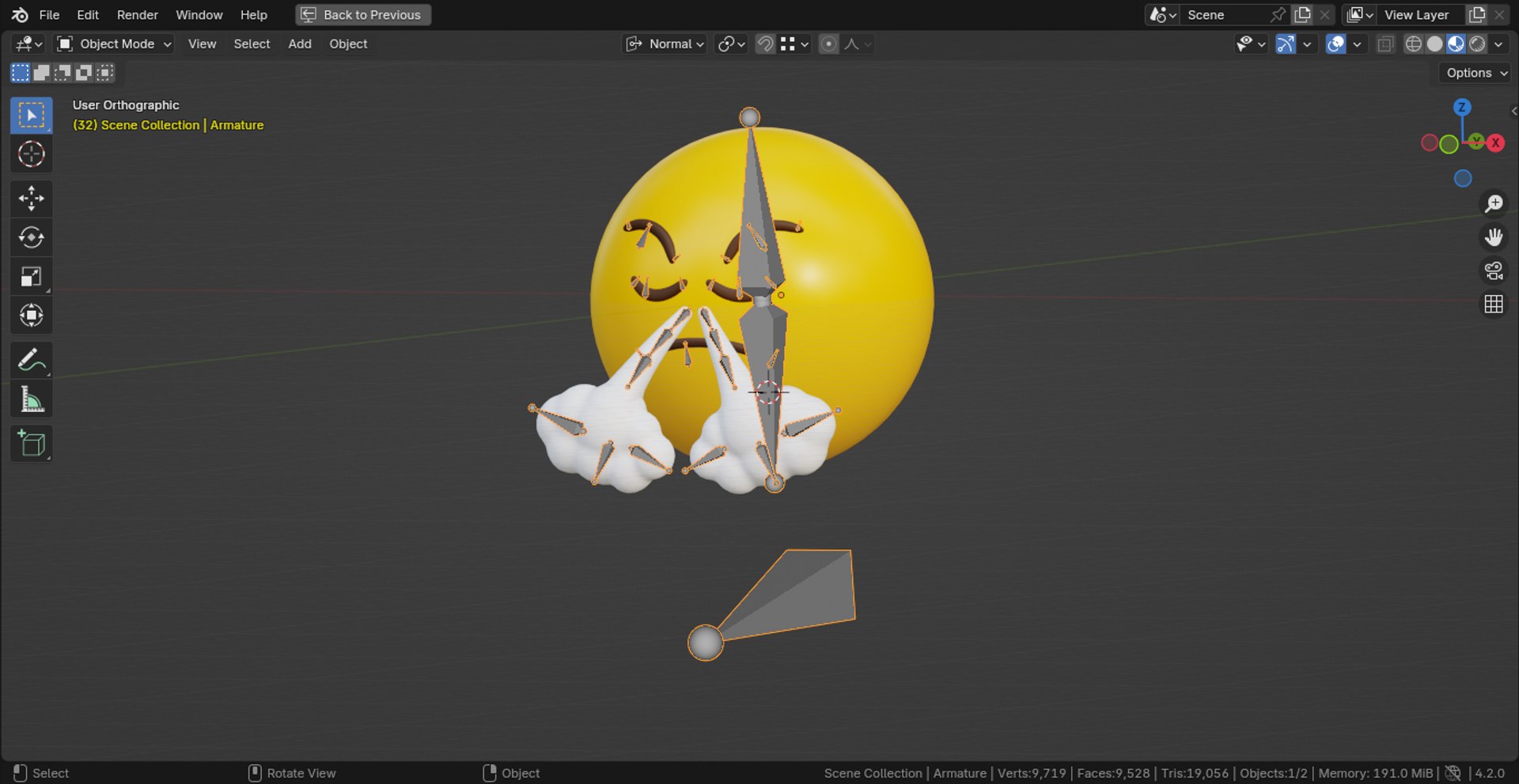 3D Frustrated Steam Face Emoticon Emoji Or Smiley - TurboSquid 2113362