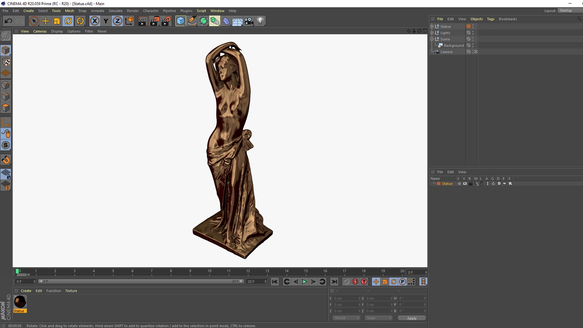 Female statue 3D model - TurboSquid 1228175