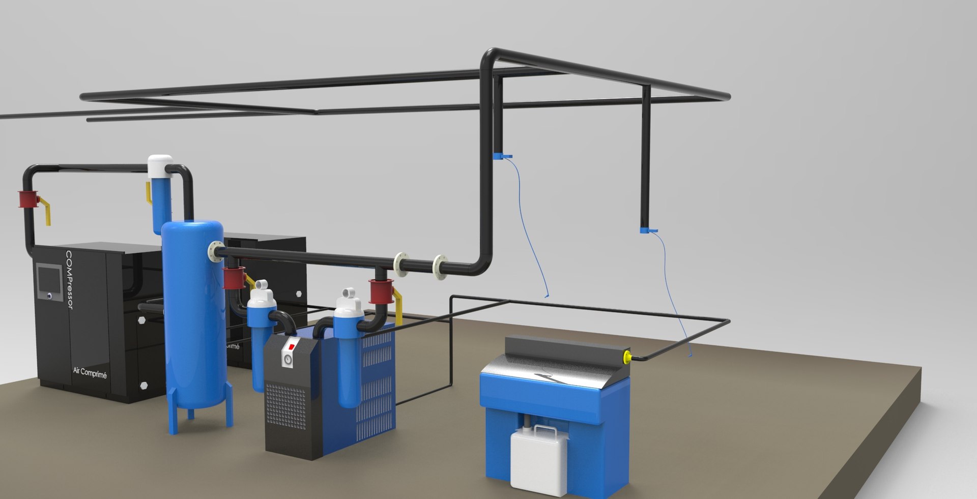 Compressor Room 3D Model - TurboSquid 1905642