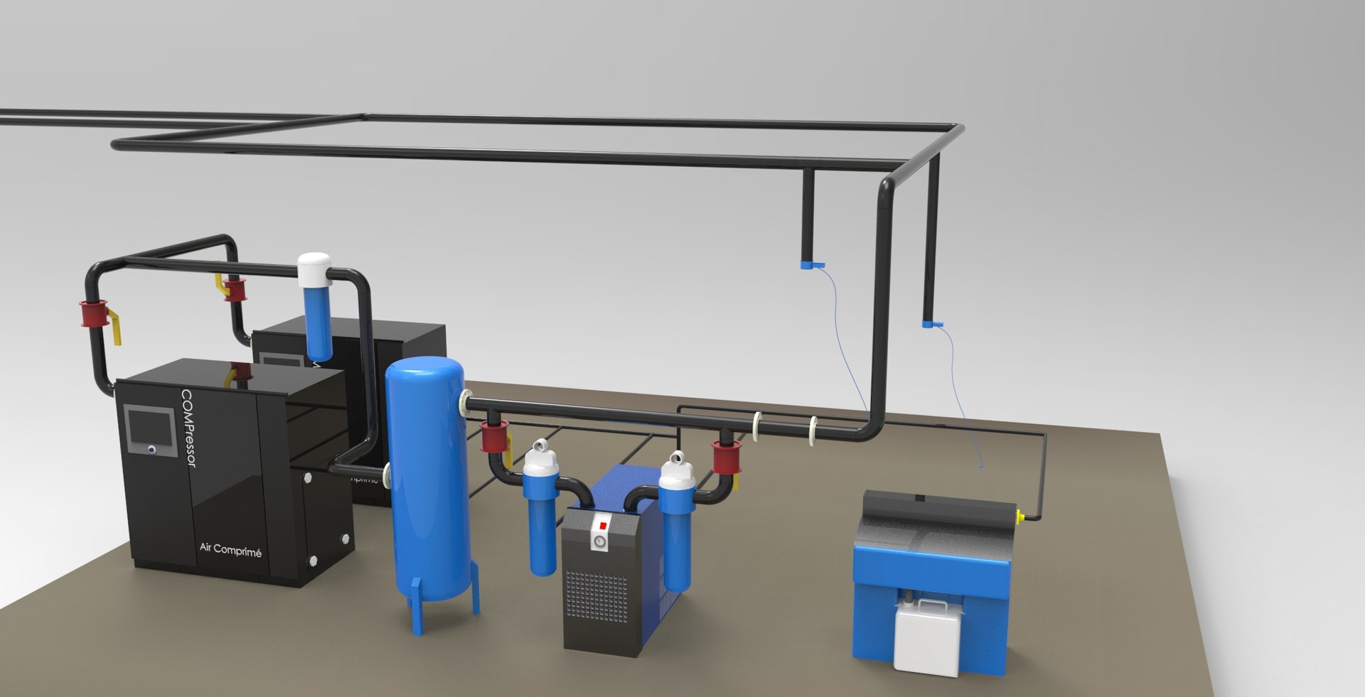 Compressor Room 3D Model - TurboSquid 1905642