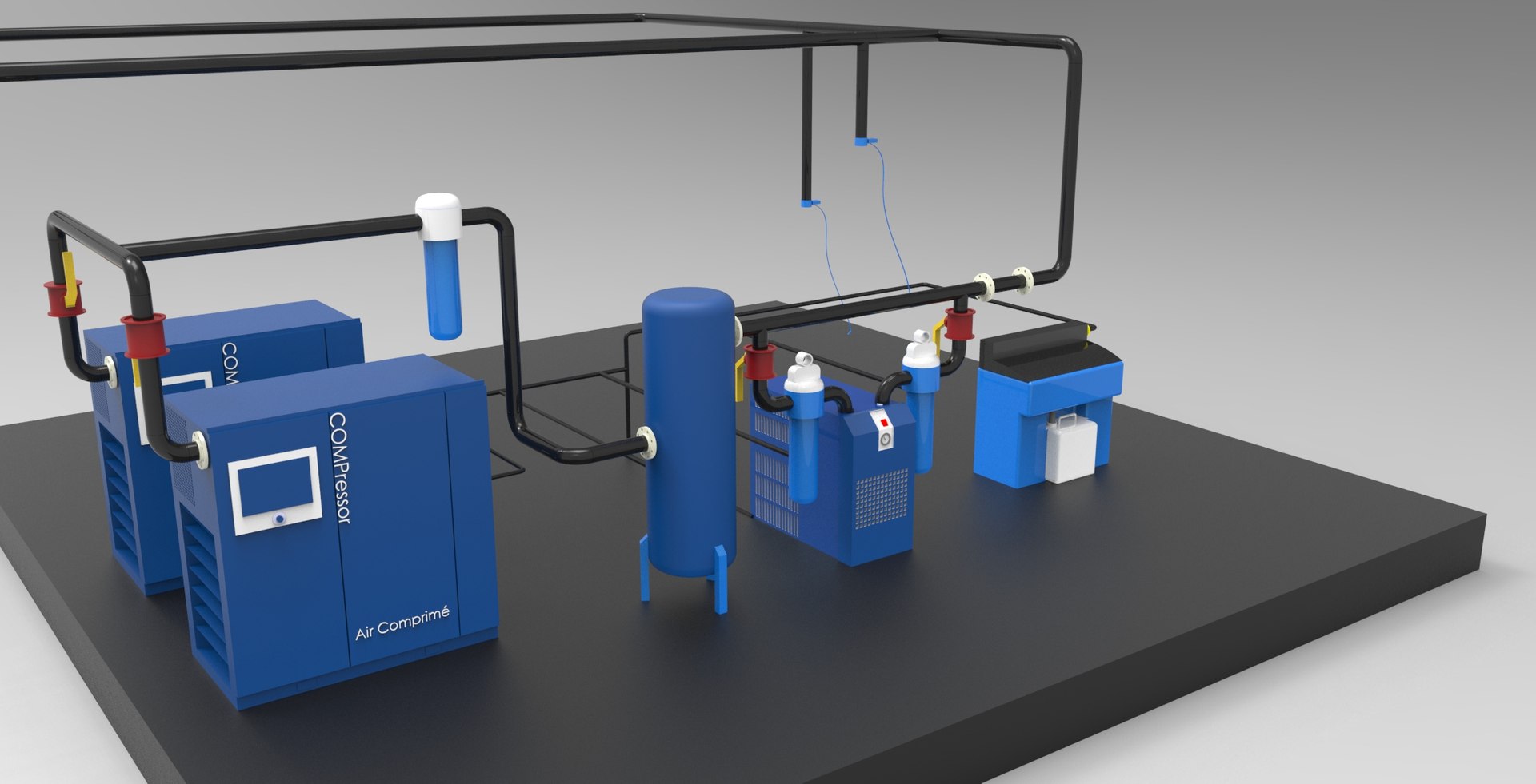 Compressor Room 3D Model - TurboSquid 1905642