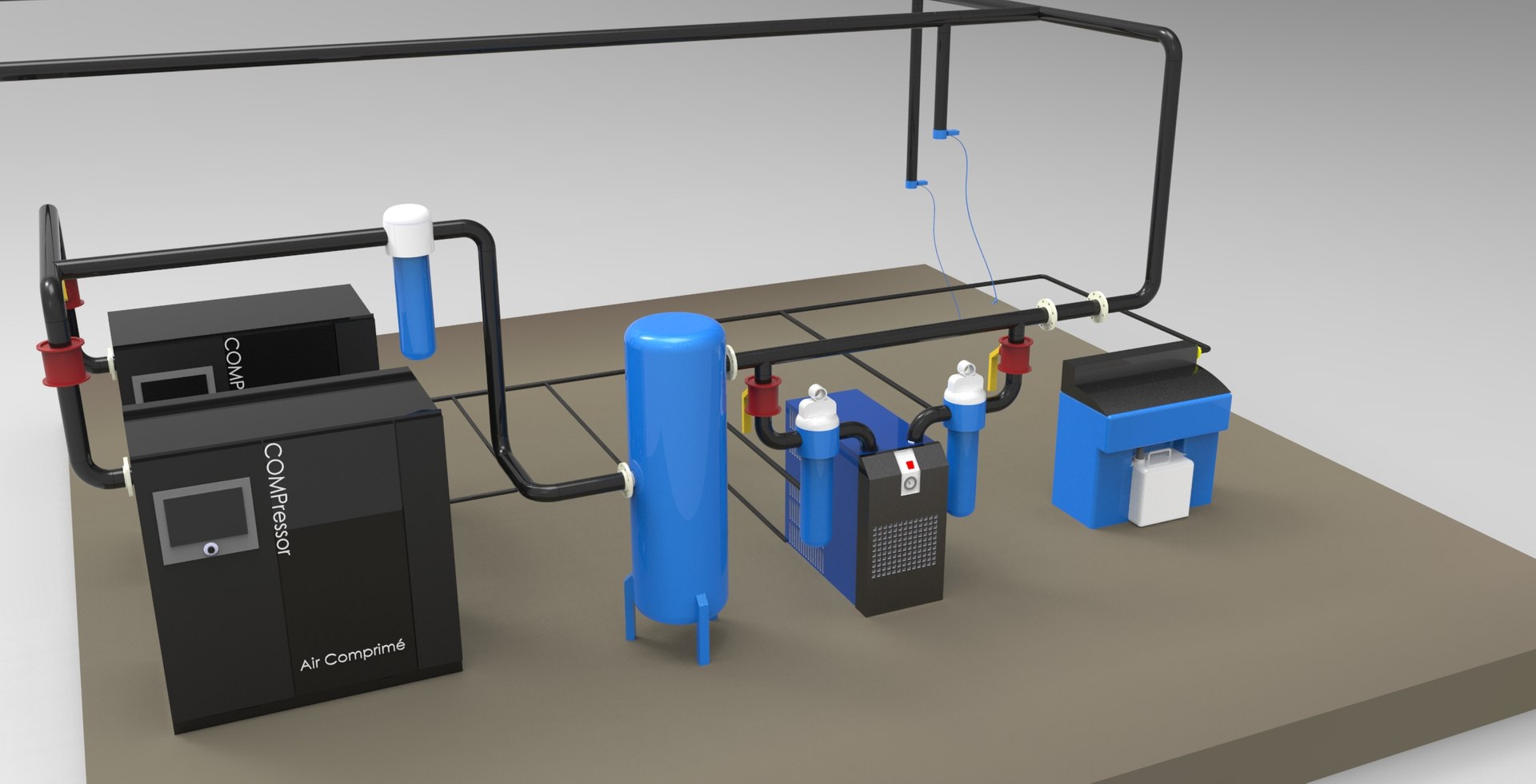 Compressor Room 3D Model - TurboSquid 1905642
