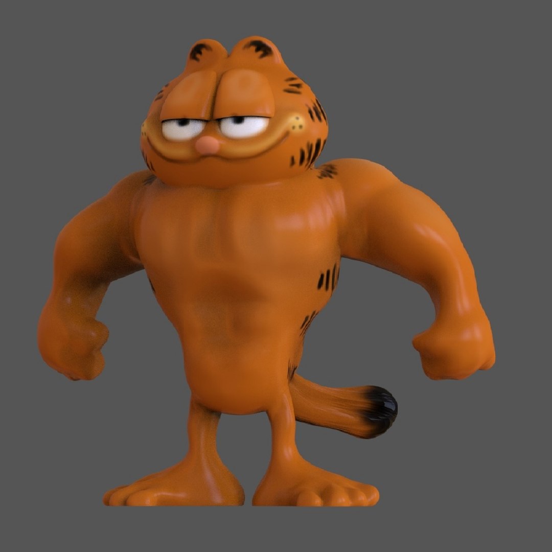 Strong Garfield 3D - TurboSquid 2283090