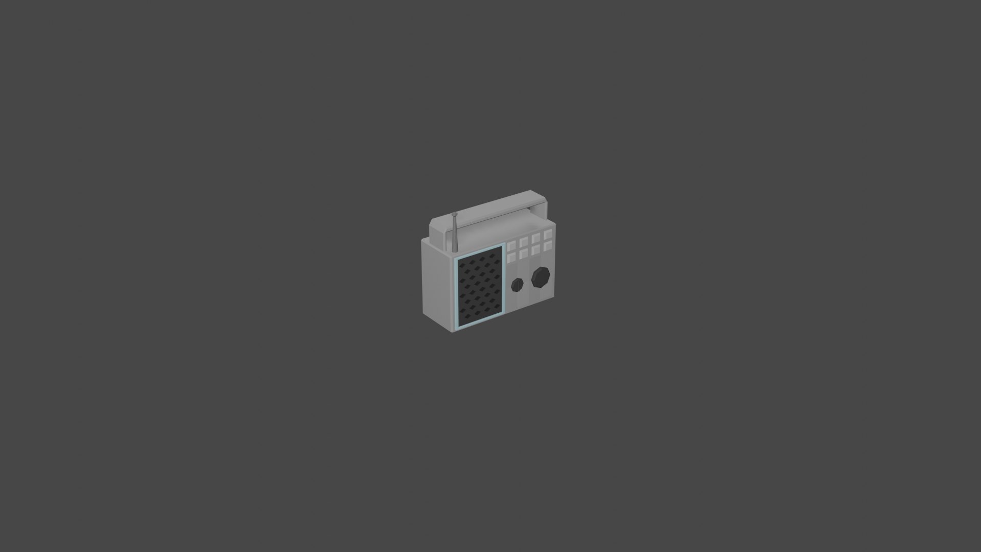 Free Low Poly 3D Radio Model - A Minimalist Showcase Of Retro Radio ...