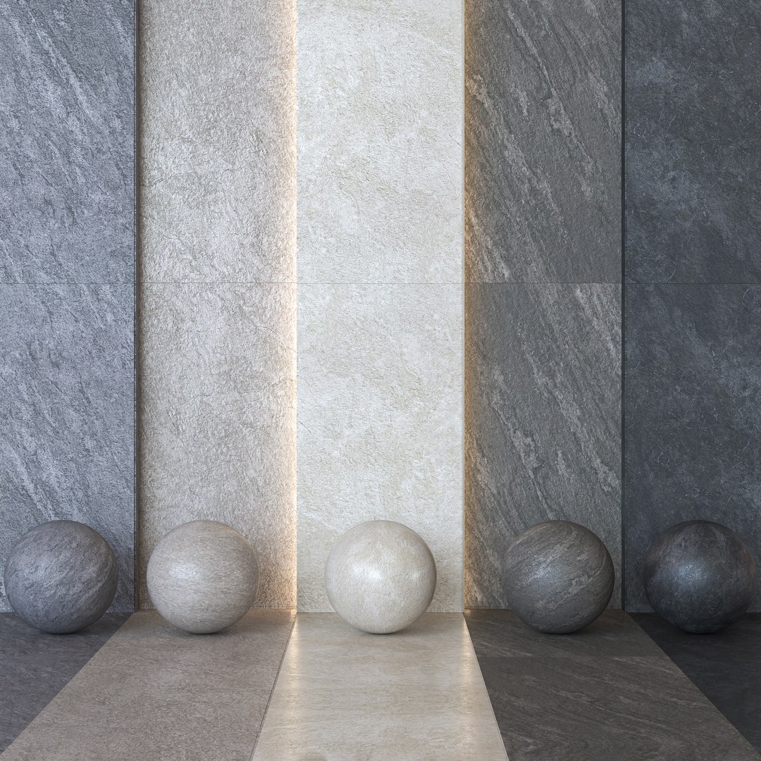 Atlas Concorde Brave Stone Tiles - Gypsum Pearl Earth Coke -Set Of 22 ...