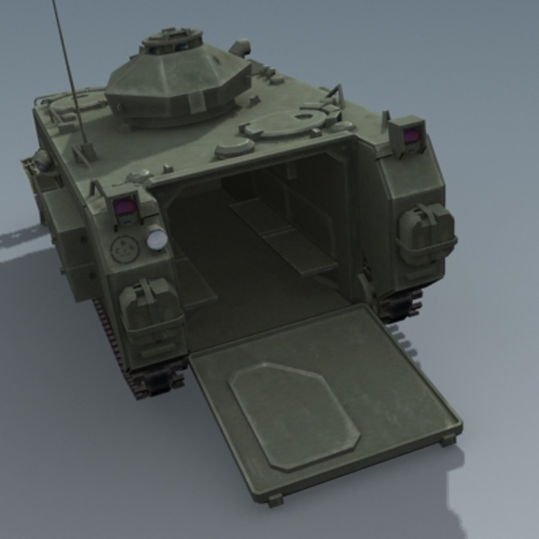 3d model truck apc tank