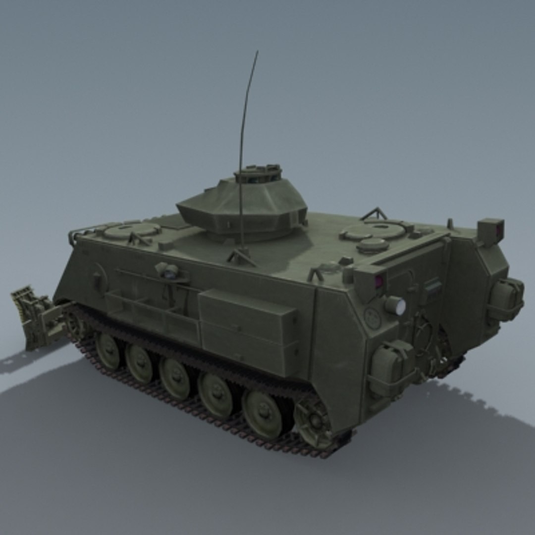 3d model truck apc tank